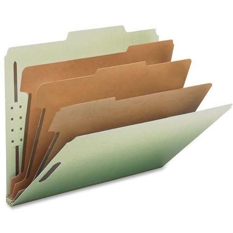 Nature Saver 25 Tab Cut Letter Recycled Classification Folder 8 12