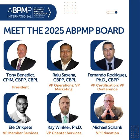 Abpmp Is Pleased To Announce The 2025 Abpmp International Board Of