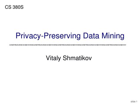 Ppt Privacy Preserving Data Mining Powerpoint Presentation Free Download Id 9368301