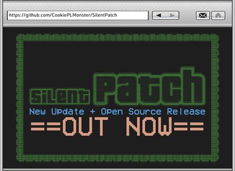 Open Source и крупное обновление Silentpatch