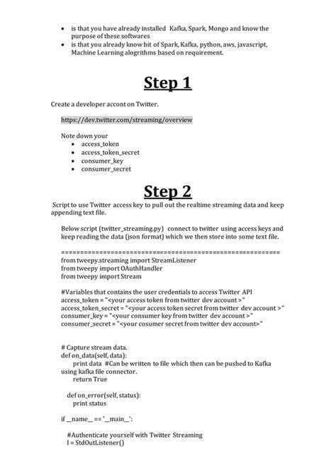 Kafka Spark Realtime Stream Processing And Analytics In 6 Steps Pdf