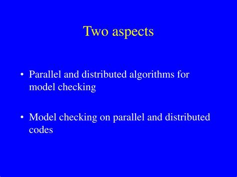 Ppt Parallel And Distributed Computing In Model Checking Powerpoint