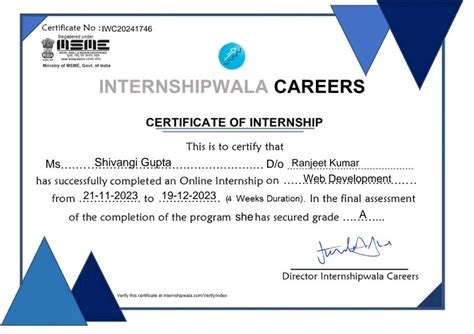 Shivangi Gupta On Linkedin Internship Webdevelopment Careergrowth