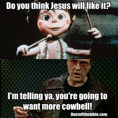 Funny Cowbell Memes More Cowbell Meme Essential Retro Poster For