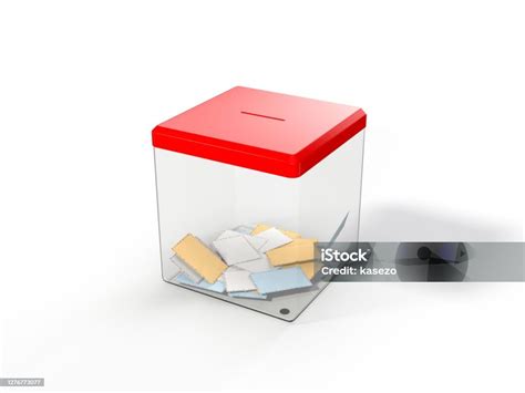 유리 투표 상자 봉투 3d 일러스트레이션 투표함에 대한 스톡 사진 및 기타 이미지 투표함 유리 재료 2020년 Istock