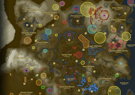 Totk Locations On Botw Map Part2 After The 3rd Trailer R Tearsofthekingdom