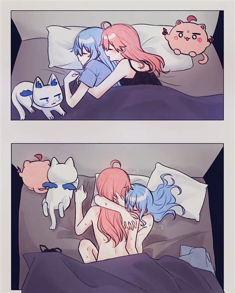 Hoshimachi Suisei Sakura Miko Maguchi And Takoyaki Hololive Drawn By Yumi Danbooru