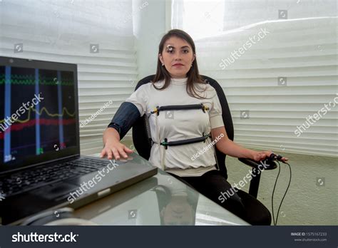 Woman Polygraph Test Measuring Devices Know Stock Photo 1575167233 Shutterstock