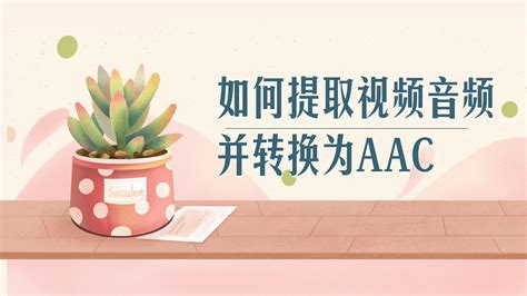 如何提取视频音频并转换为aac？