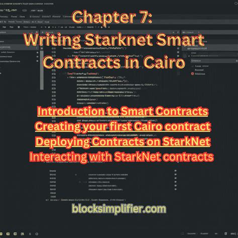 Chapter 7 Writing Starknet Smart Contracts In Cairo
