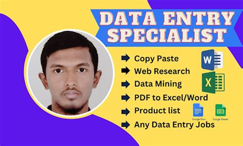 Do Any Data Entry Copy Paste Web Research Data Mining Lead Generation Excel By