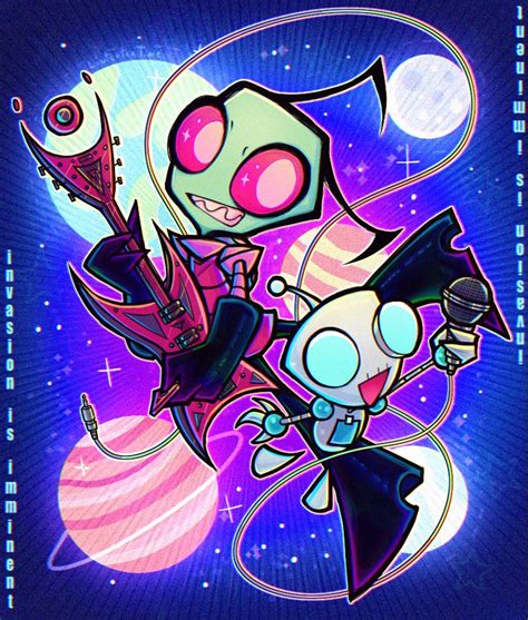 Linterteatime Gir Invader Zim Gir Robot Invader Zim Zim