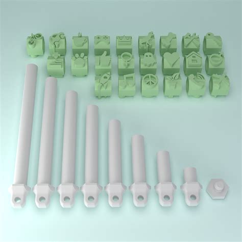 3d File Customizable Fidget Name Keychain Spinner Icons・3d Printable