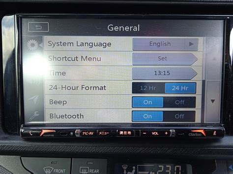 Поменять язык дисплея в магнитоле Clarion Nxr16 — Toyota Aqua 1 5 л 2017 года аксессуары