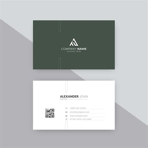 Premium Vector Minimalist Business Card Template