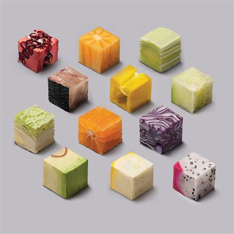 Food Cube Illustration Colorful Dessert Design