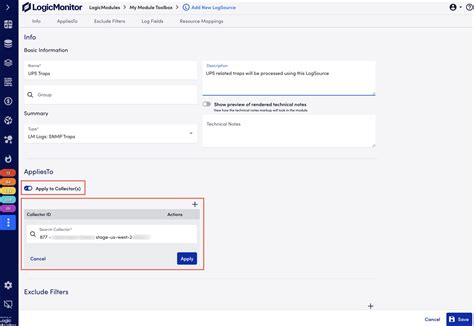 Snmp Traps Logsource Configuration Logicmonitor