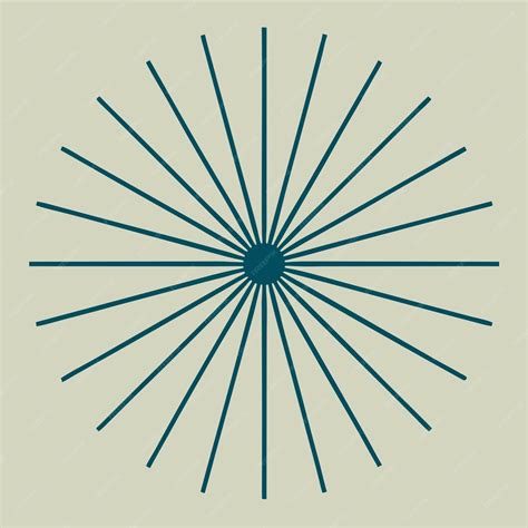 Radiating Lines Design Of A Pattern With Straight Lines Radiating Outward From A Central Point