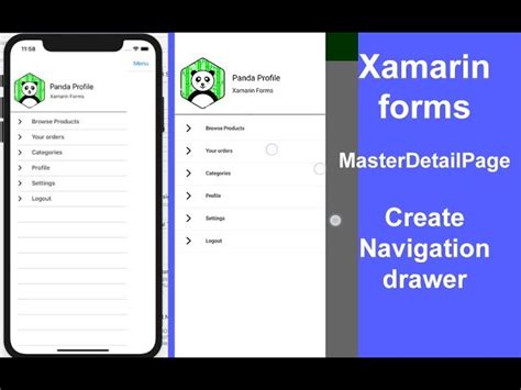 Xamarinforms How To Create A Custom Drawer In Xamarin Forms Stack