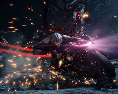 Dante Motorcycle Devil May Cry 5 Video Game 4k Wallpaper Download