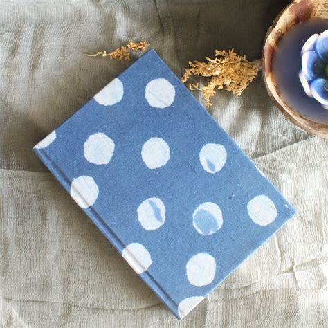 Polka Print Indigo Textile Diary Indigo Byorahomes