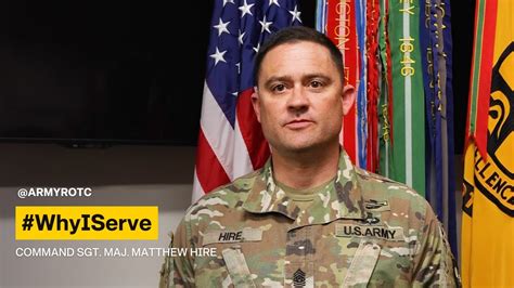 Whyiserve Command Sgt Maj Matthew Hire 4th Brigade Army Rotc
