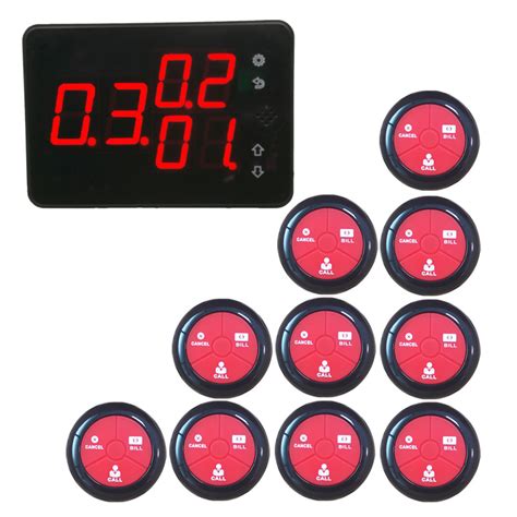Keys Restaurant Hotel Wireless Service Call Button Number Call System And Pocsag Pager Price