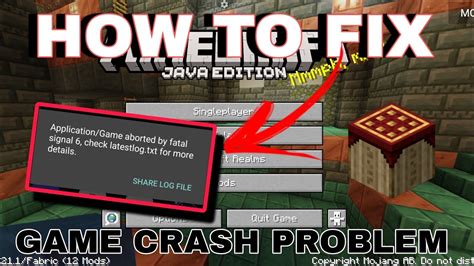 HOW TO FIX GAME CRASH PROBLEM APPLICATION EXIT ERROR IN POJAV LAUNCHER YouTube