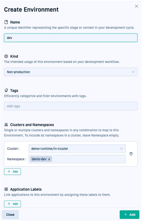 Quick Start Creating Environments · Codefresh Docs