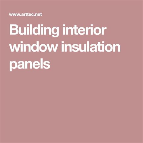 Building Interior Window Insulation Panels Window Insulation