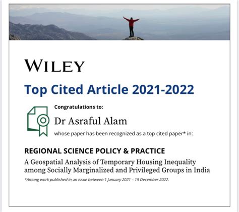 Dr Asraful Alam Phd Post Doc Pgd Gis And Rs On Linkedin Topcitedarticle