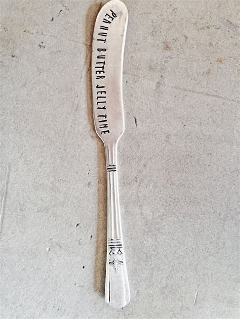 Peanut Butter Knife Jelly Knife Stamped Butter Spreader Housewarming