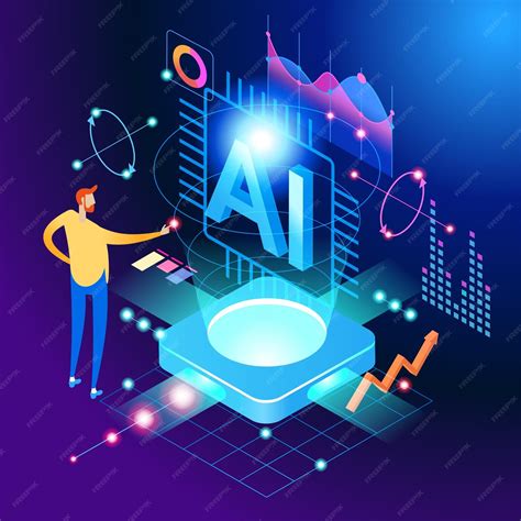 Premium Vector Artificial Intelligence Tool For Data Analysis Ai Technology For Charts And