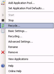 How To Recycle IIS Application Pool Lets Do It