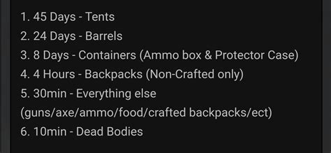 Loot Despawn Is This Still Accurate R Dayz