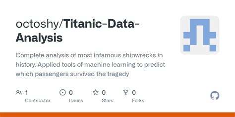 Github Octoshytitanic Data Analysis Complete Analysis Of Most Infamous Shipwrecks In History