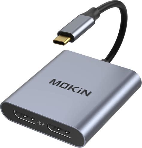 Usb C To Dual Displayport Adapter Splitter Usb C To Dual 4k 60hz Displayport Monitor