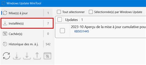 Windows Update Minitool Gérer Les Mises à Jour Le Crabe Info