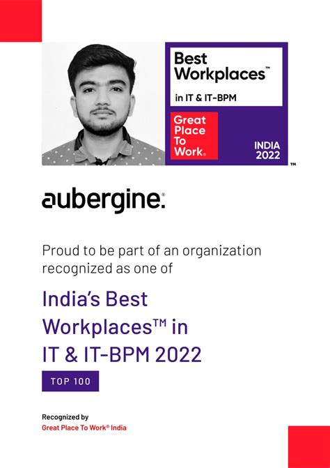 Yash Savsani On Linkedin Aubie Greatplacetowork Beanaubie Auberginegreatplacetowork