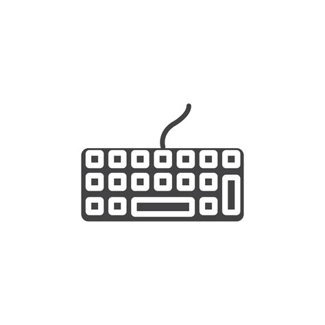 Keyboard Icon Symbol Mark In Filled Style 51778681 Vector Art At Vecteezy