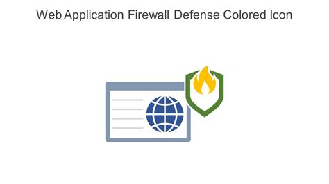 Web Application Firewall Defense Colored Icon In Powerpoint Pptx Png And Editable Eps Format Ppt