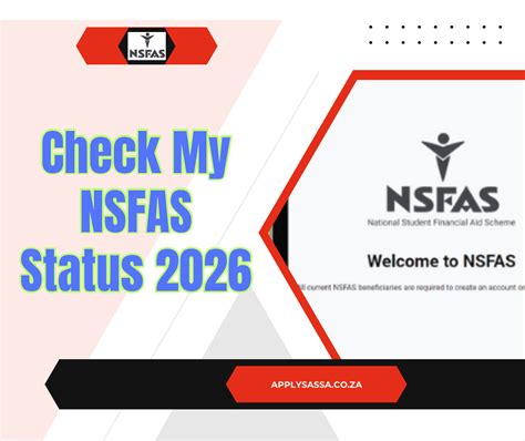 Check My Nsfas Status 2026 Sassa Grant 2025
