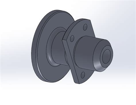 法兰盘831004钻4 9孔夹具设计三维sw模型及装配图 Solidworks 2010 模型图纸下载 懒石网
