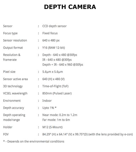 E Con Systems Depthvista 3d Time Of Flight Tof Depth Camera