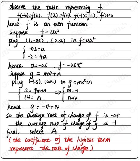 Solved Select The Correct Answer This Table Represents Function F If