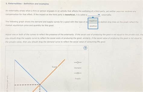 Solved Externalities Definition And Examples An Chegg Com