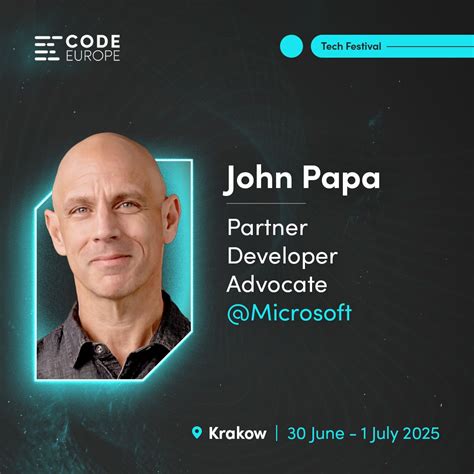 Another Big Speaker Reveal For Code Europe 2025 🚀 Were Thrilled To