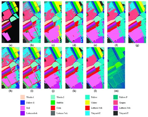 Full Factor Classification Maps For The Sa Dataset A Ground Truth