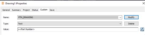 Solved Partnumber To Custom Iproperty Autodesk Community