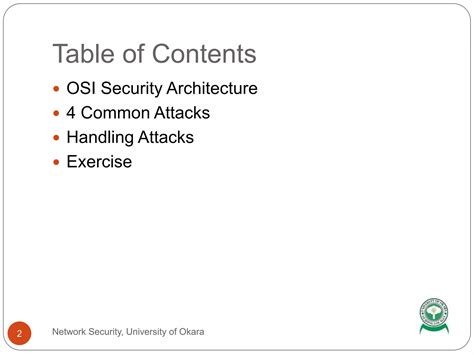 Osi Security Architecture Pptx